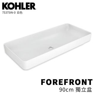 【KOHLER】美國品牌 FOREFRONT 75375IN-0 90cm面盆 臉盆 檯上盆 獨立盆