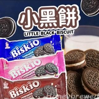 【RIH RIH WANG 日日旺】Biskio 小黑餅 香草 草莓 巧克力 26g*30包夾心餅 迷你餅乾 mini 派對 分享
