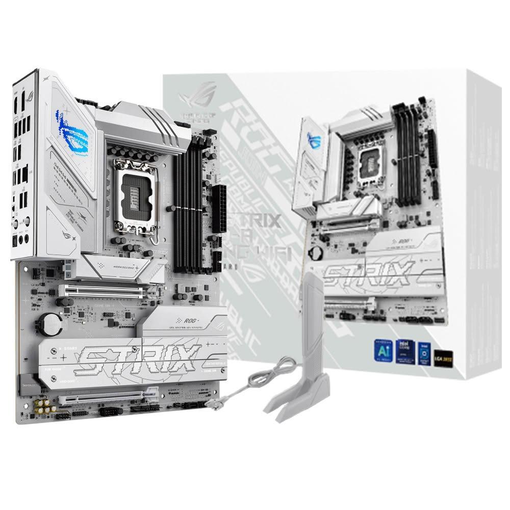 【ASUS 華碩】ROG STRIX B860-A GAMING WIFI 白色板 D5 LGA1851主機板ATX/3+2年保