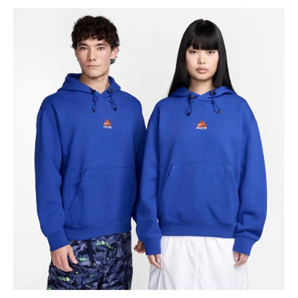 【NIKE 耐吉】超派潮流 長袖上衣 男 女 帽T 磨毛 AS U ACG TF TUFF FLC PO HOODIE 藍 DH3088-480