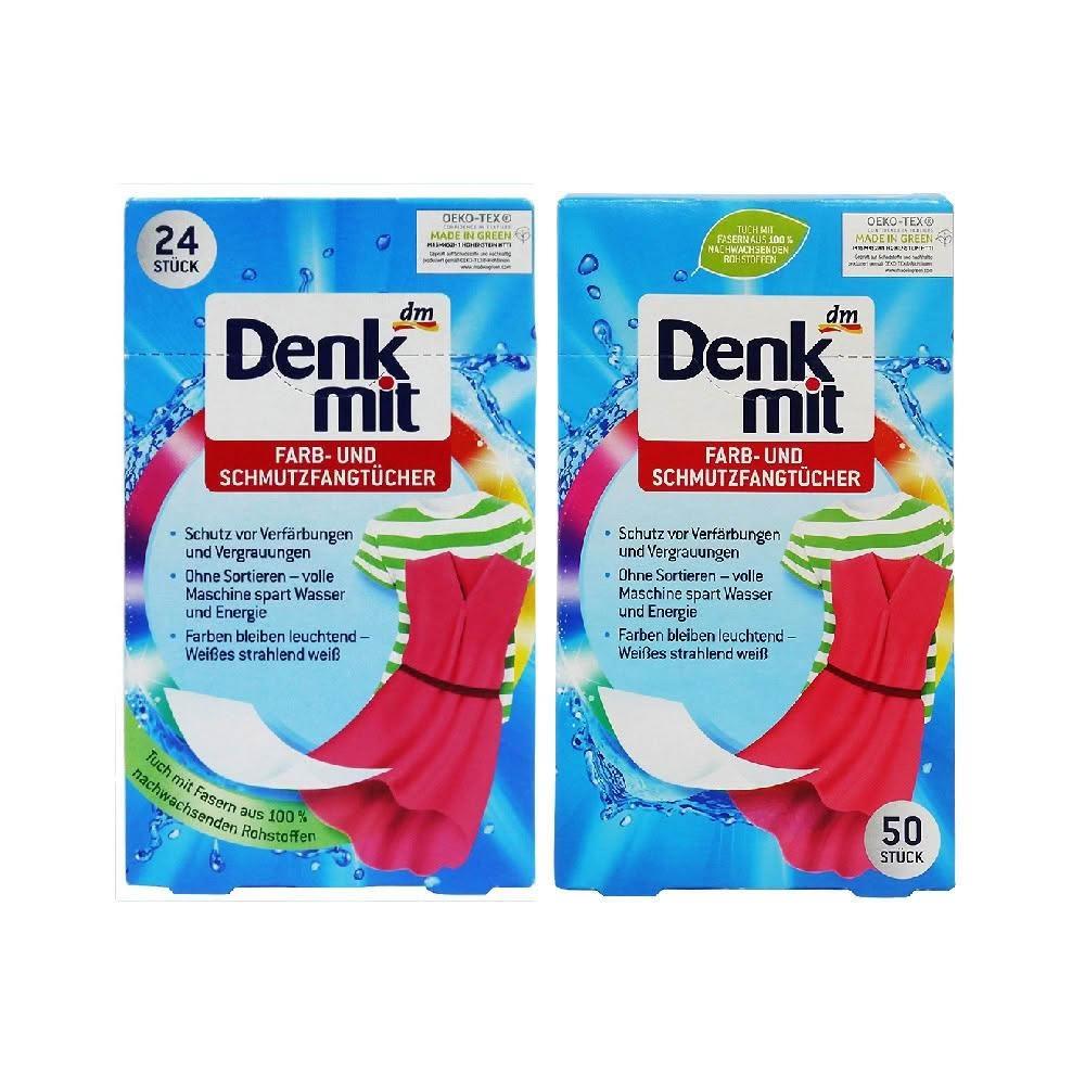 德國DM Denkmit 衣物洗滌護色紙 洗衣機用 吸色布 防染色紙 白色衣物 彩色衣物 護色魔布