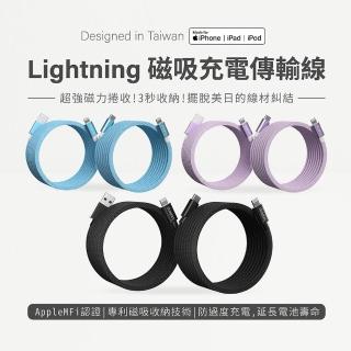 【Looploop】磁吸式 MFi 認證充電傳輸線 2入組