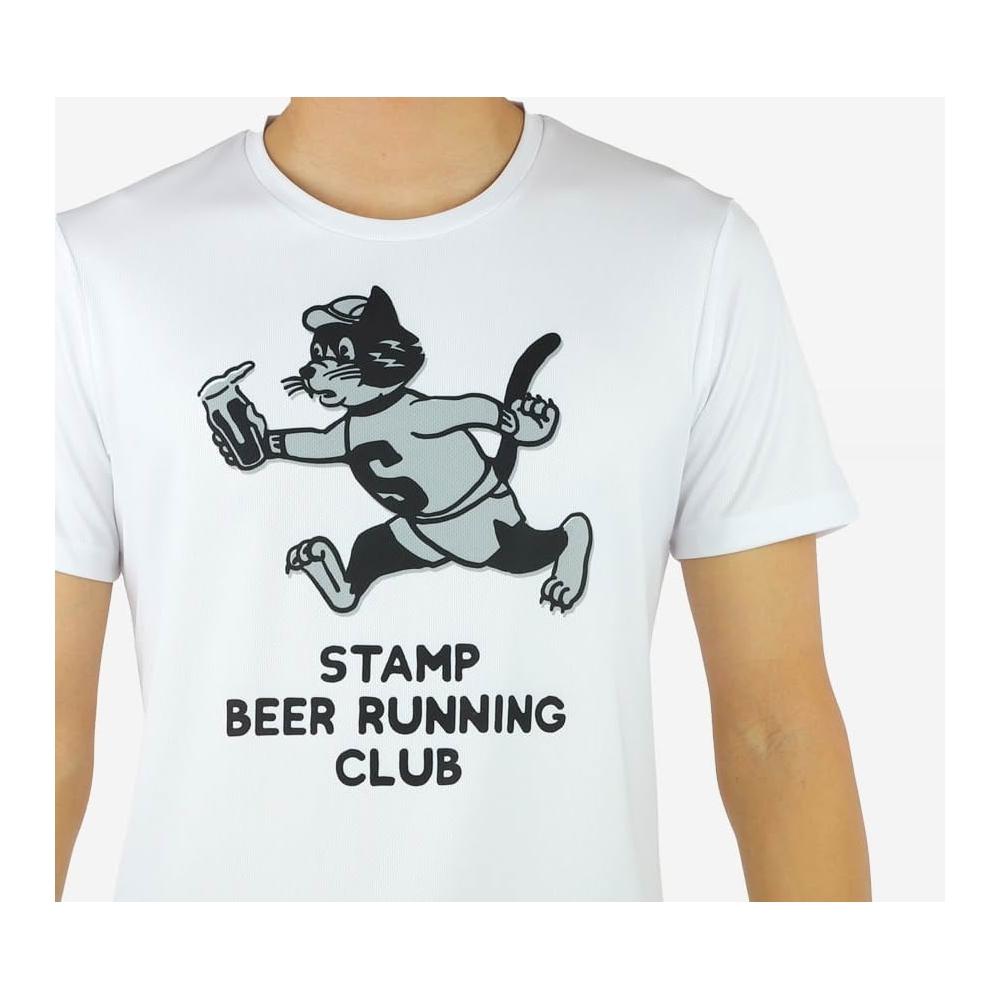 【STAMP RUN&CO】STAMP 中性款短袖機能塗鴉跑T - STAMP BEER RUNNING CLUB ( STAMP啤酒跑俱樂部 )