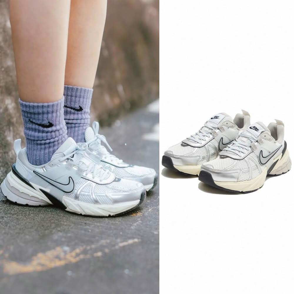 【NIKE 耐吉】Wmns V2K Run nike女鞋 銀白色 Y2K 復古 休閒鞋 老爹鞋 FD0736-100
