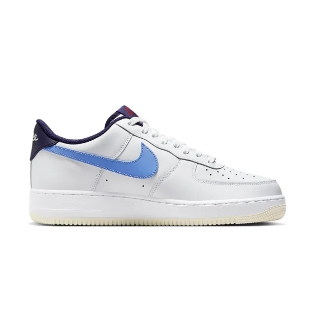 【NIKE 耐吉】NIKE AIR FORCE 1 07 FV8105-161 白 紅 藍 鴛鴦勾 草寫 運動鞋 休閒鞋 男鞋