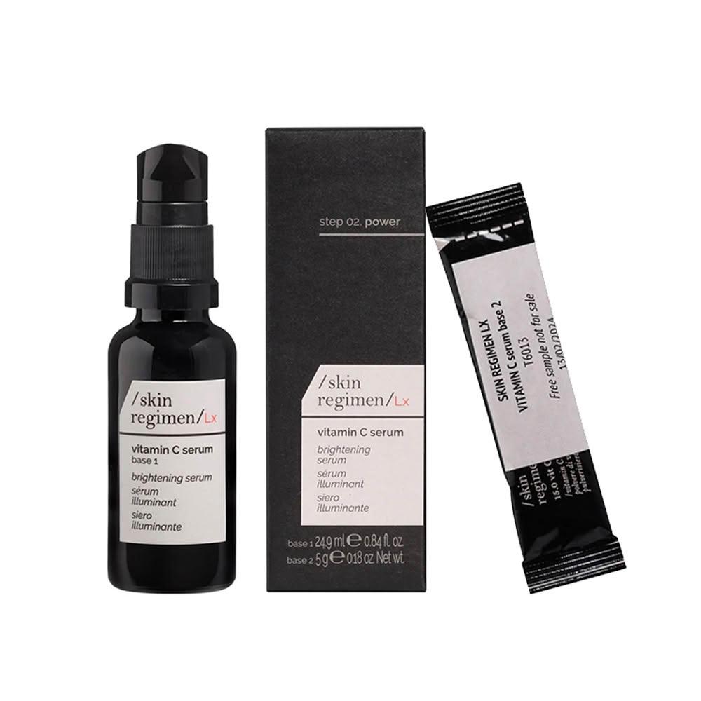 /skin regimen/Lx 黑盒方維他命C精露25ml+5g VITAMIN C SERUM(早C晚A/亮白/精華液/義大利製造/純素)