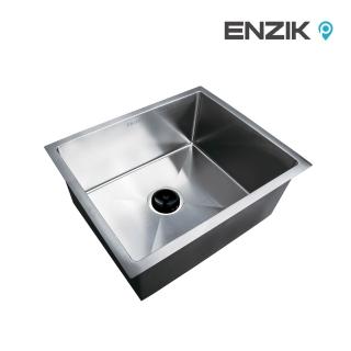 韓國 ENZIK 不鏽鋼手工單槽簡約款-無溢水孔 寬50cm ENA-5045