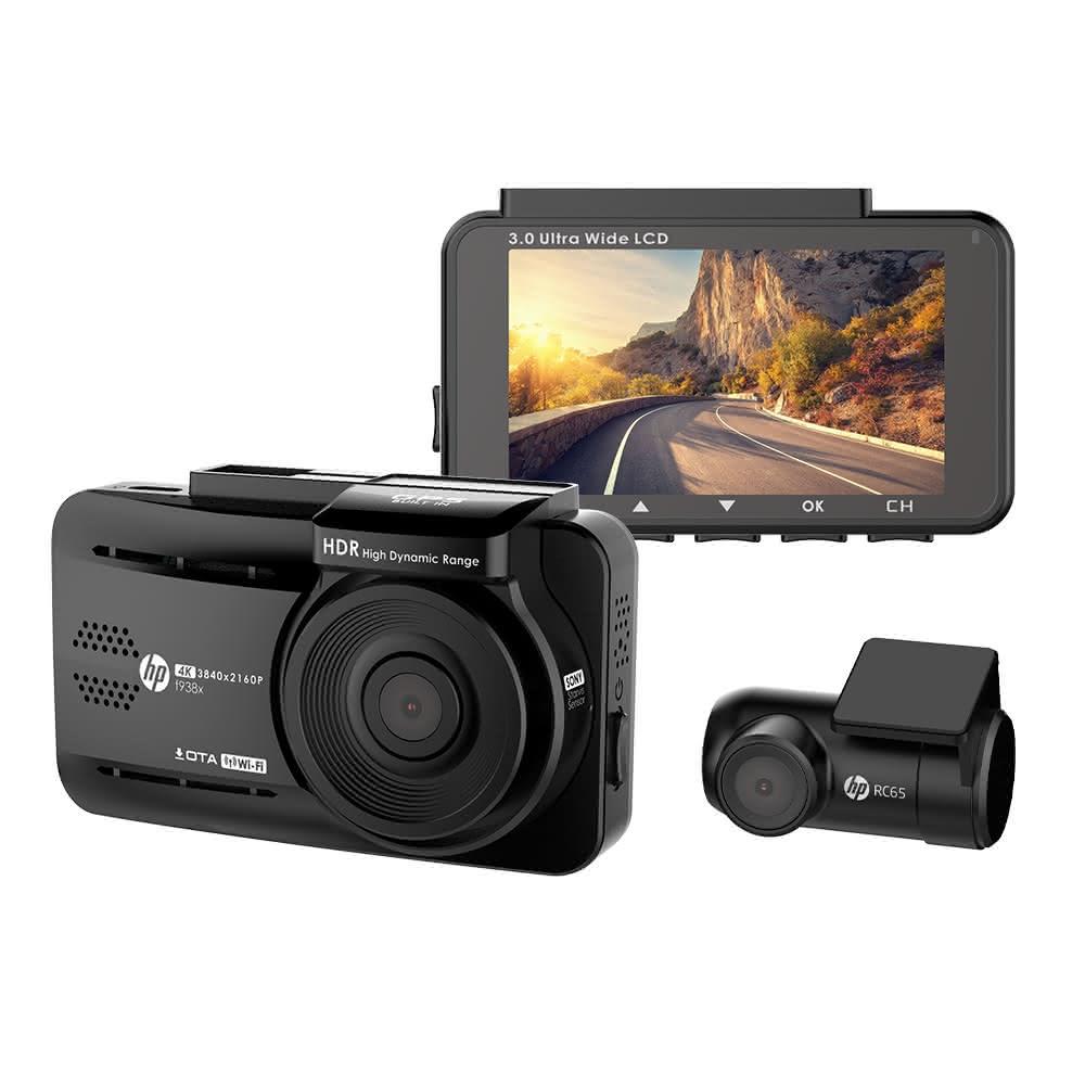 【HP 惠普】HP 惠普f938x kit旗艦機 前4K後2K超高畫質 前後錄影 SONY感光元件 行車紀錄器 WIFI OTA更新贈64G記憶卡