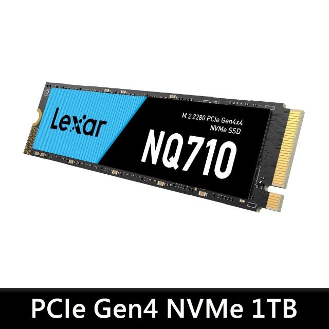 【Lexar 雷克沙】NQ710 1TB NVMe SSD 固態硬碟 M.2 2280 PCIe Gen4x4