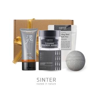 【SINTER 顏璽】情人節限定 愛你99禮盒3件組 (洗顏霜+泥膜+泡澡球)