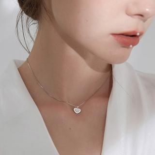 【KEDDY】愛心項鍊-ins-頸鏈-情侶項鍊-女生項鍊-韓版-純銀項鍊-銀項鍊-小紅書-925純銀-項鍊男生項鍊-閨蜜項鍊