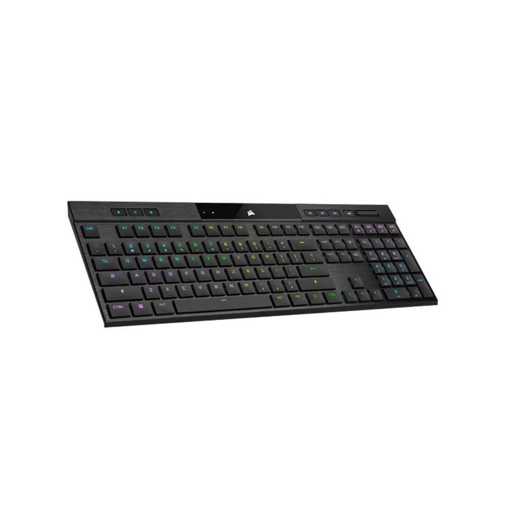 【CORSAIR 海盜船】K100 AIR RGB WIRELESS 超薄 無線鍵盤 中刻 英刻 Cherry MX 超薄機械軸