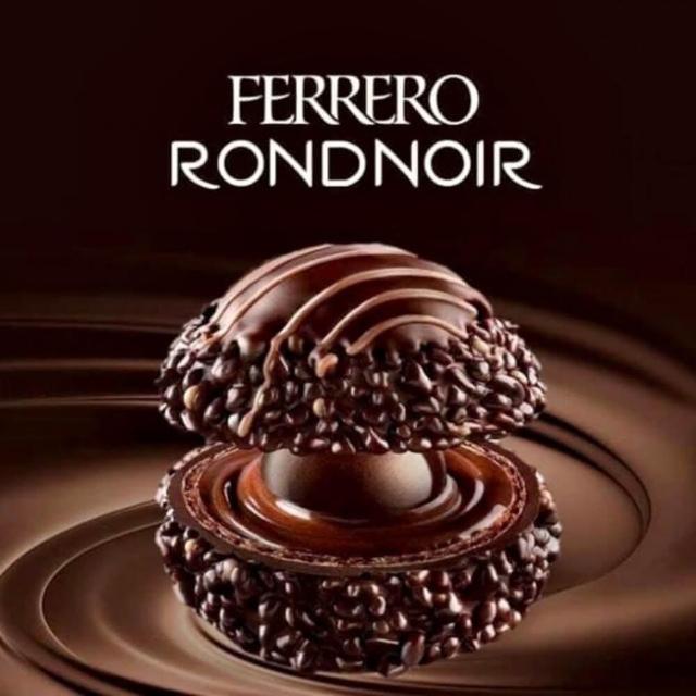 【金莎】德國 限量版 FERRERO RONDNOIR 費列羅 頂級黑巧克力朗莎禮盒14顆/盒(金莎 朗莎 黑金莎)