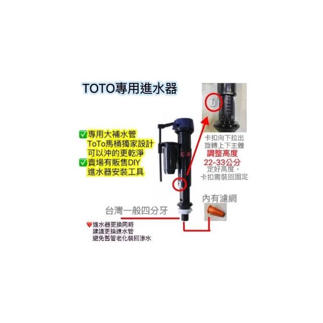【TOTO】TOTO馬桶專用進水器(TOTO進水器 進水器 進水閥 落水器 排水閥 TOTO專用零件 TOTO零件)