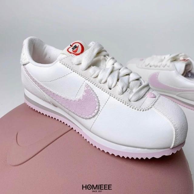 【NIKE 耐吉】Homieee Nike Cortez Valentines Day 情人節 阿甘 粉白 女鞋 HV6012-161