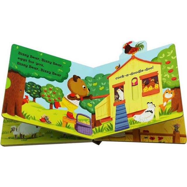 硬頁遊戲書 Bizzy Bear: Farmyard Fun 附故事音檔(QR code聽音檔)
