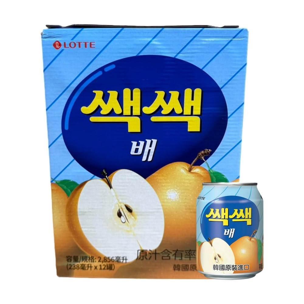 【Lotte 樂天】韓國 水梨汁 (每盒12入*238ml)