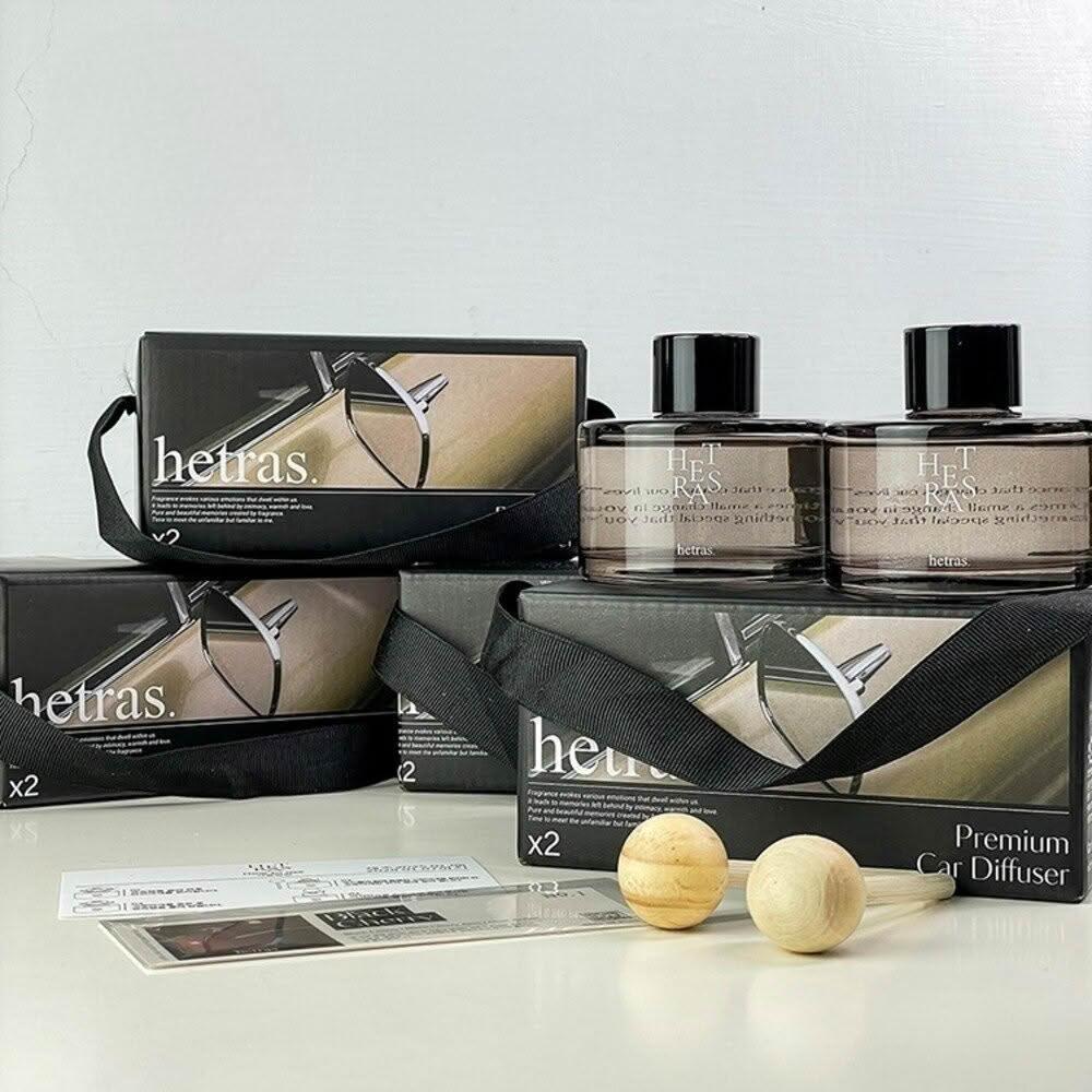 【HETRAS】韓國 Hetras 車用香水 車用擴香 車用香氛 兩件組 77ml*2 # Hug Soap 擁抱皂香 肥達代購