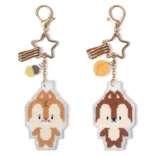 《文創旗艦店》[奇奇蒂蒂]十字繡材料套組（迪士尼／Xiu Crafts／刺繡／戳繡／手作／DIY／掛飾／禮品／知音文創）