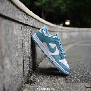 【NIKE 耐吉】Nike Dunk Low 復古 皮革 休閒鞋 男鞋白藍 DV0833-106