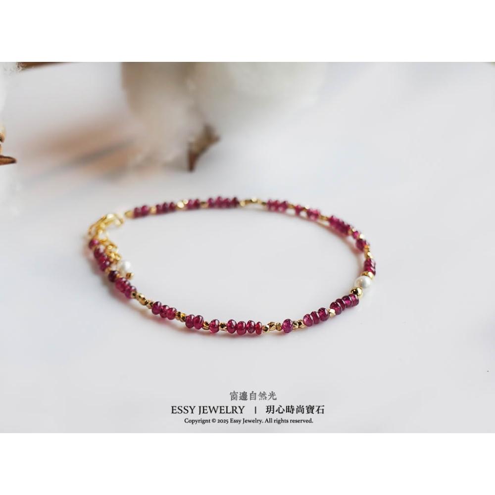 玥心 時尚寶石｜RUBY極品天然紅寶塔珠手鍊 Essy Jewelry