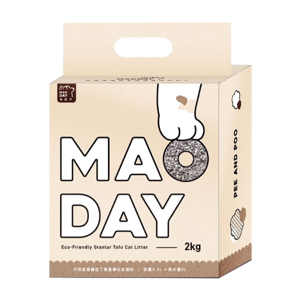 【MAODAY 毛商行】D2雙效益菌除臭松木豆腐砂2.5KG/6L貓砂 豆腐砂