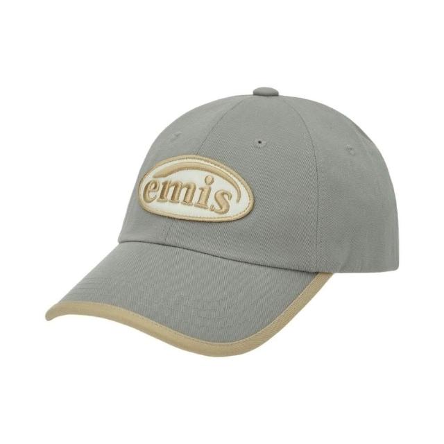 【emis】現貨+預購 韓國 emis BEIGE TRIMMING BALL CAP 韓製 帽沿拼接棒球帽 灰色GRAY