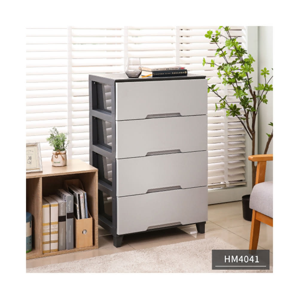 【KEYWAY 聯府】免運/聯府 HM4041名流寬型四層櫃/換季衣服收納櫃/四層收納櫃/房間收納(四層櫃)