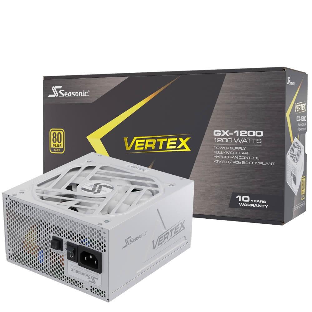 【Seasonic 海韻】Vertex GX-1200 1200W 金牌 全模組 ATX3.0/PCIe 5.0電源供應器《白》12年保