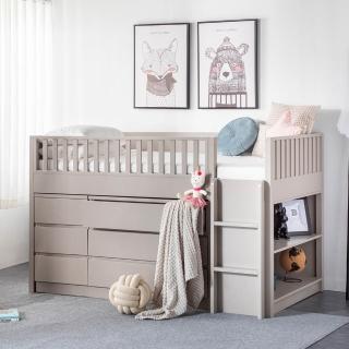 【LEVANA】LEVANA Switch 魔術高架床「雙櫃組&桌櫃組」安琪兒婦嬰百貨