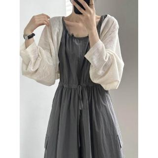 M SELECT 2025夏季新款 日系小清新防曬針織外套 薄款開襟披肩外搭 透氣柔軟罩衫 夏日百搭輕薄外套