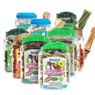 【Bone Plus】750g Bone Plus 六角星型/雙刷頭/雙色潔牙骨結 潔牙骨 BonePlus