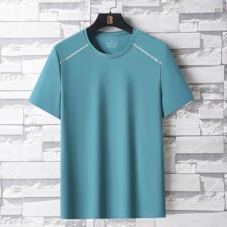 L-8XL大呎碼 130公斤T恤 短t t shirt 冰絲速乾衣 健身衣 涼感衣 短袖 吸濕排汗衣 男上衣 運動衣 運動短袖 速乾衣 登山排汗衣 排汗衫 冰絲衣