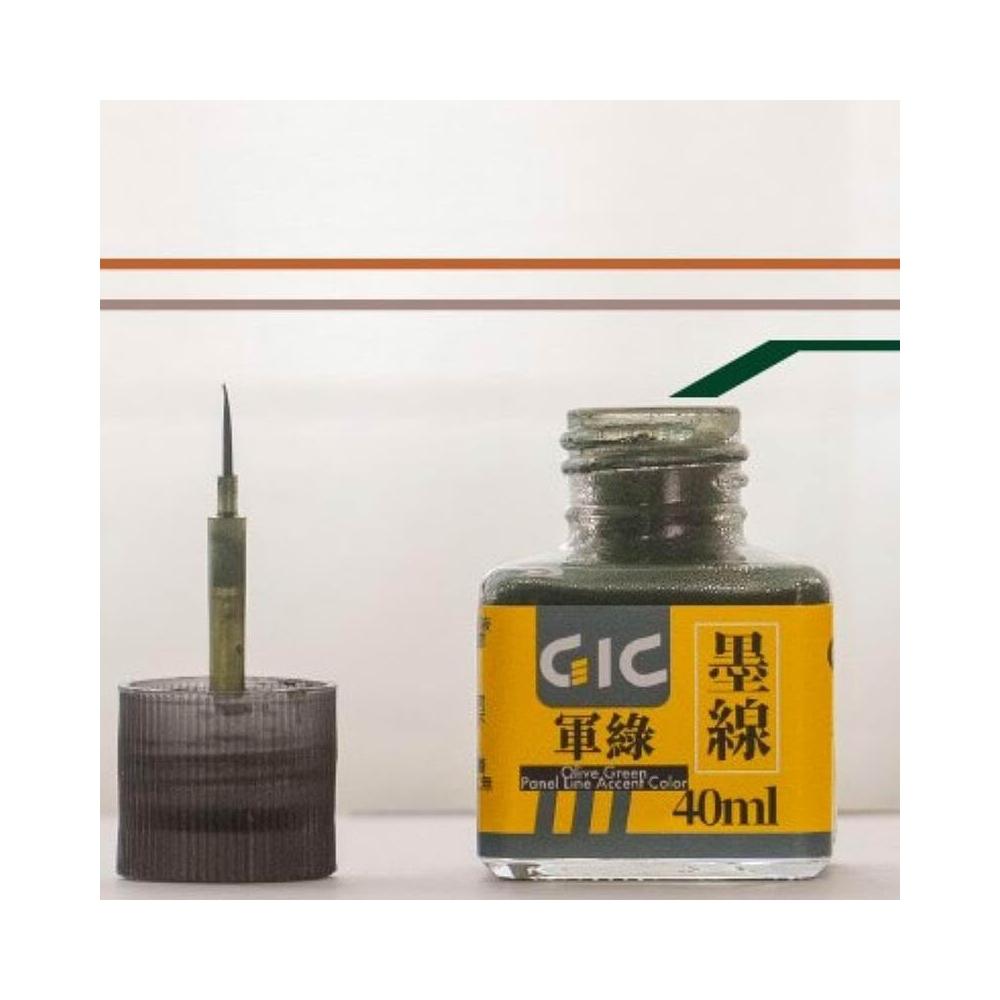 星辰玩具 現貨 GIC TW-01OG 水性 軍綠色 墨線液