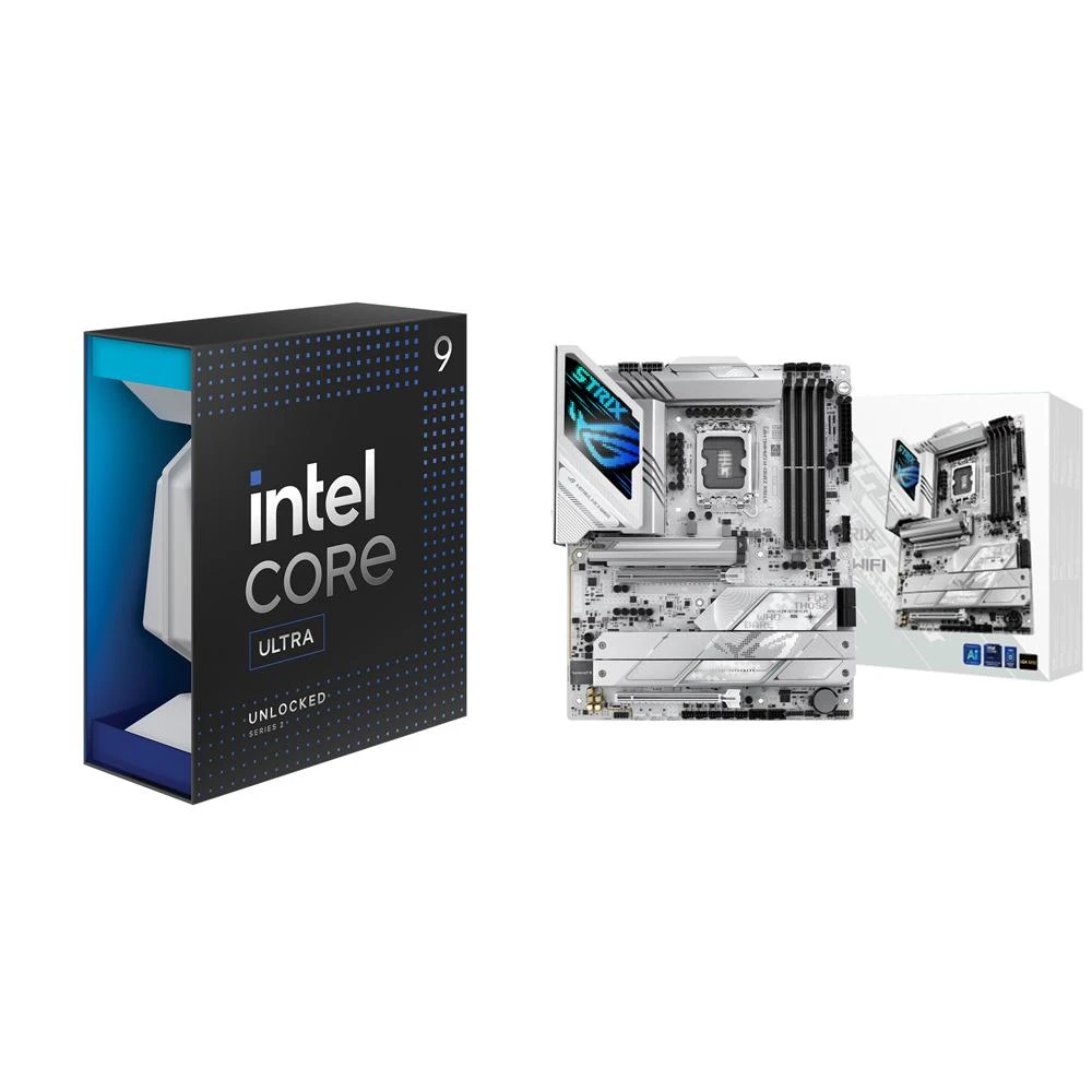 【Intel 英特爾】〈自MO價〉U9 285K+華碩 ROG STRIX Z890-A GAMING WIFI D5 ATX主機板