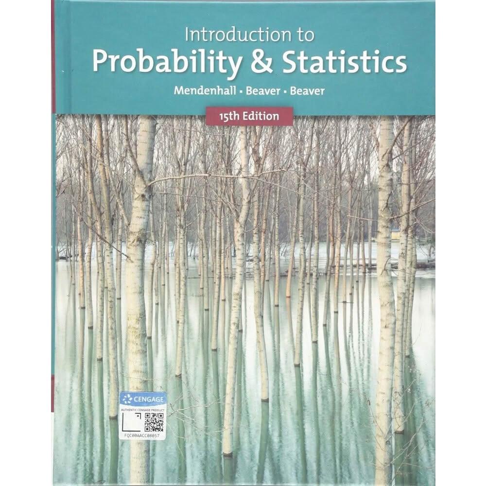 【Cengage】Introduction to Probability and Statistics 15/e Mendenhall ...