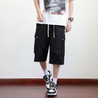 2025夏季 M-8XL 130公斤大呎碼 薄款工裝短褲 多口袋工裝褲 夏季短褲 透氣短褲 休閒短褲 冰絲短褲 凉感短褲 運動短褲 速乾褲 登山短褲
