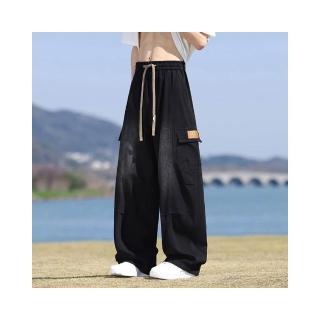 2025夏季 M-8XL 130公斤大呎碼 薄款喇叭褲 鬼洗牛仔褲 牛仔丹寧長褲 直筒牛仔褲 寬褲 彎刀褲 闊腿褲 拖地褲 寬鬆透氣褲 鬆緊帶褲