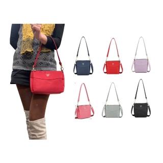 【SNOW.bagshop】斜背包超小容量三主袋+外袋共四層進口防水尼龍布