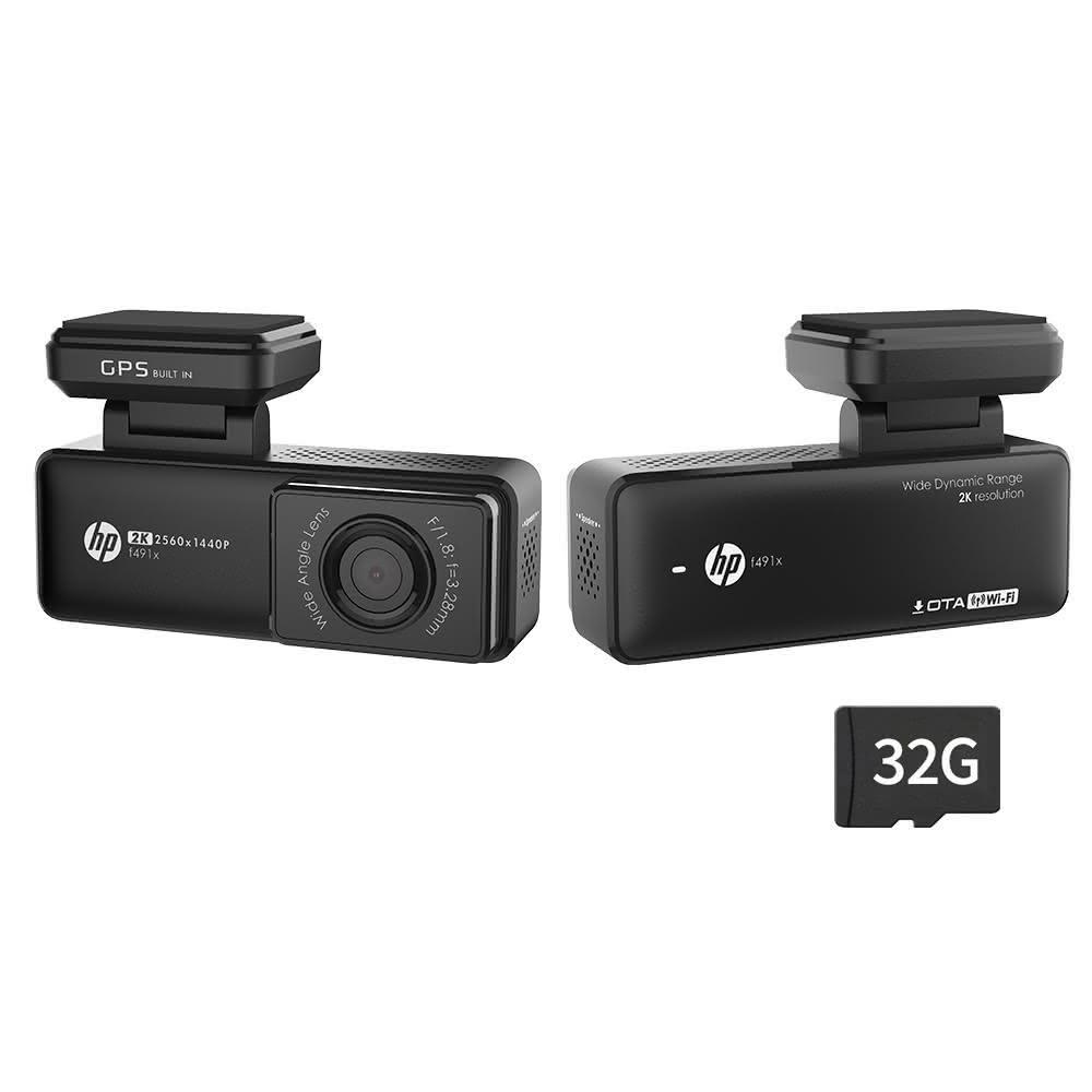 【HP 惠普】HP 惠普F491x 單錄 新上市 最強口紅機 前錄 2K畫質 GPS WIFI OTA更新 行車記錄器
