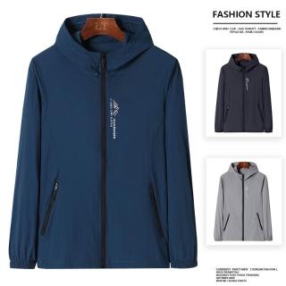台灣貨品 M-5XL 男士防曬服 防曬衣 防曬外套 連帽防曬外套 薄外套 UPF50+ 防紫外線 超薄透氣防曬衣 戶外防曬衣 男女夏季皮膚衣