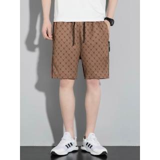 2025夏季 M-8XL 130公斤大呎碼 男短褲 潮男短褲 彈性短褲 冰絲褲 凉感短褲 透氣短褲 工作短褲 速乾褲 男運動短褲 休閒男短褲