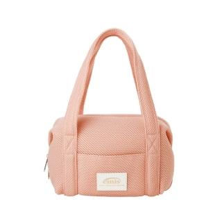 【emis】韓國 emis MESH MINI DUFFLE BAG 韓製 迷你網眼圓筒包 桃色PEACH