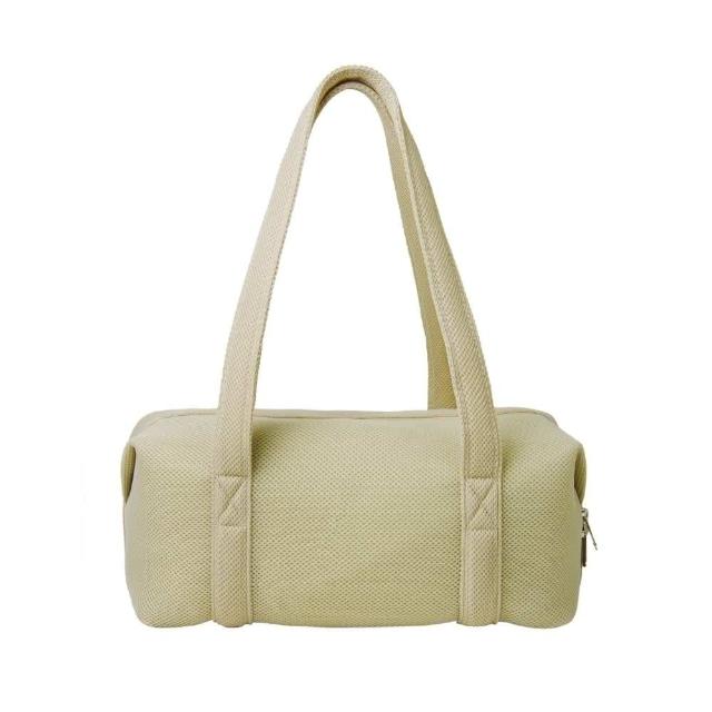 【emis】韓國 emis MESH MEDIUM DUFFLE BAG 韓製 中型網眼運動包 淺米色LIGHTBEIGE