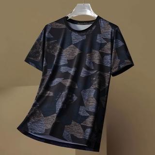 2025夏季 M-10XL 160公斤大呎碼 冰絲衣 冰絲涼感上衣 休閒短袖上衣 排汗衣 T恤 運動T恤 速乾衣 上衣 上衣短袖 彈力T恤 寬鬆T恤