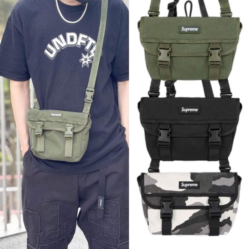 【SUPREME】SUPREME 25SS MINI MESSENGER BAG 迷你 郵差包 手提 斜背 軍綠 迷彩 黑 男女 情侶 包包 ...