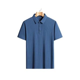台灣出貨 M-9XL 大尺碼上衣 冰絲短袖 男polo衫 t恤男 休閒上衣 短袖男 涼感上衣 男短袖上衣 短袖t 男衣 夏季短袖
