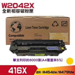For 416X W2042X 全新相容碳粉匣 黃色
