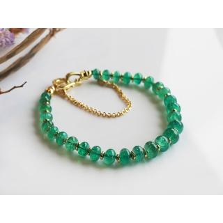 玥心 時尚寶石｜高品質 祖母綠塔珠手環 E031502 - Essy Jewelry