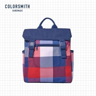 【COLORSMITH】UP．方型質感後背包．UP-1325-RB-XS(台灣原創品包包品牌)